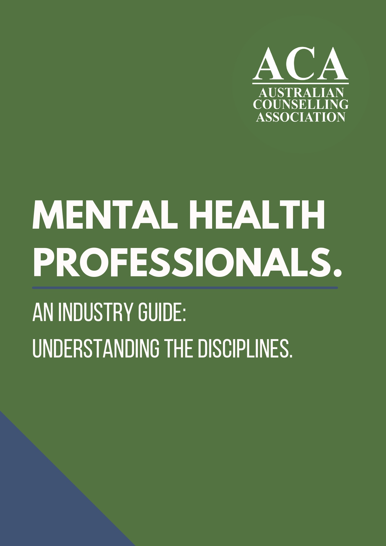 A Handy Guide to the Helping Professions from the Australian ...